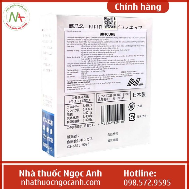 Thuốc Bificure là thuốc gì, có tốt không, giá bao nhiêu, mua ở đâu?