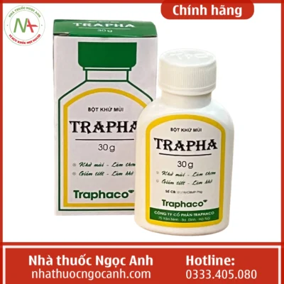 Bột khử mùi Trapha có làm thâm nách không, giá bao nhiêu, mua ở đâu