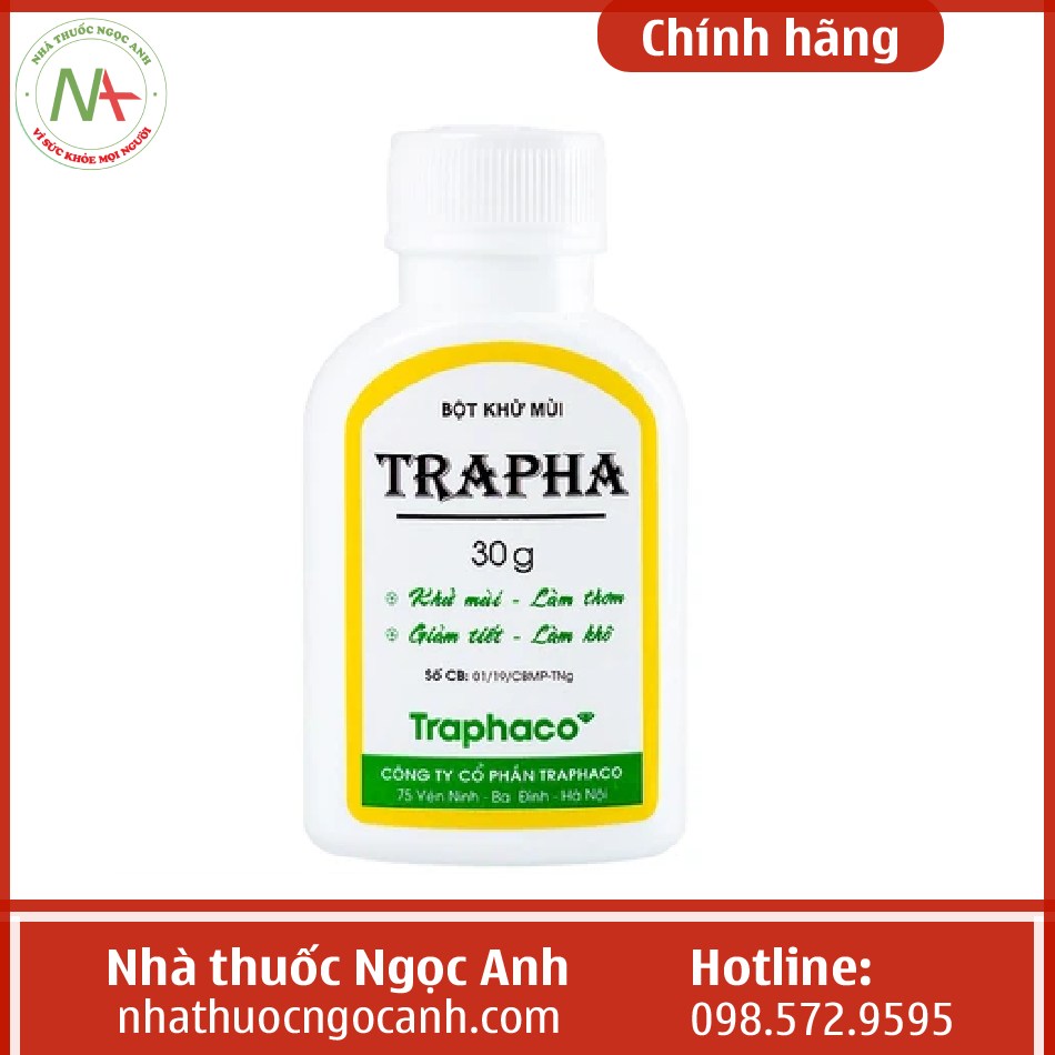 Bột khử mùi Trapha có tốt không? Mua ở đâu? Giá bao nhiêu?