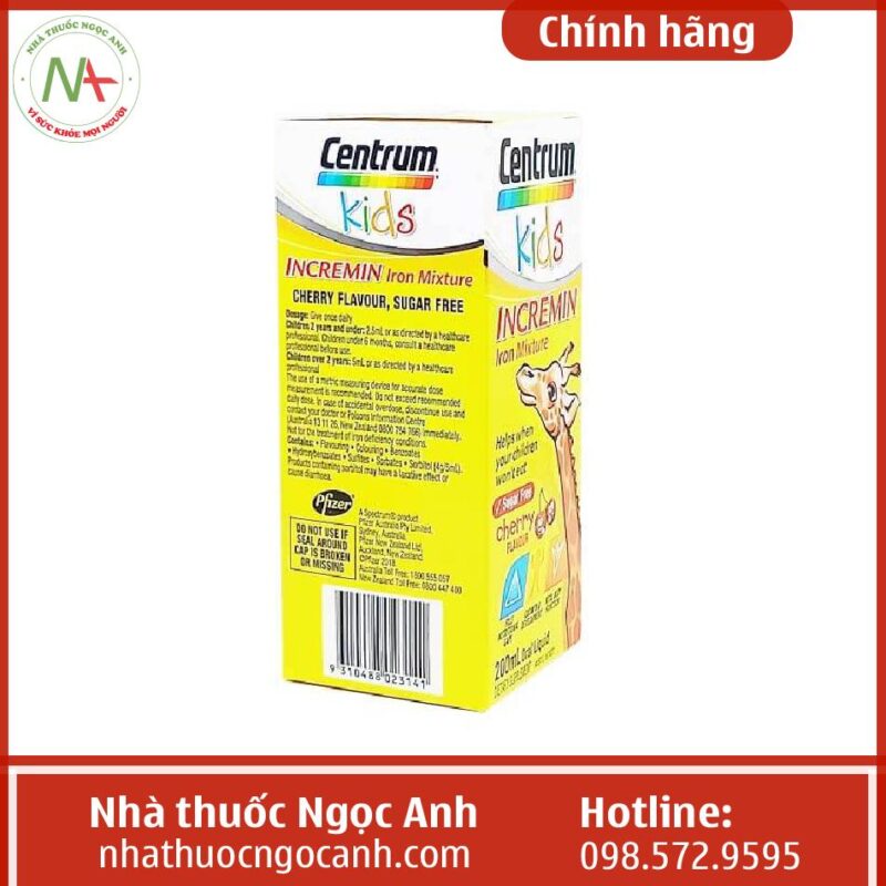 Thuốc Centrum Kids Incremin Iron là thuốc gì? Mua ở đâu? Giá bao nhiêu?