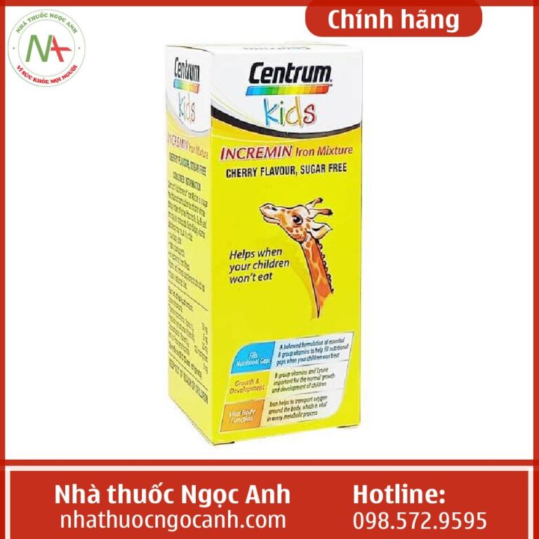 Thuốc Centrum Kids Incremin Iron là thuốc gì? Mua ở đâu? Giá bao nhiêu?