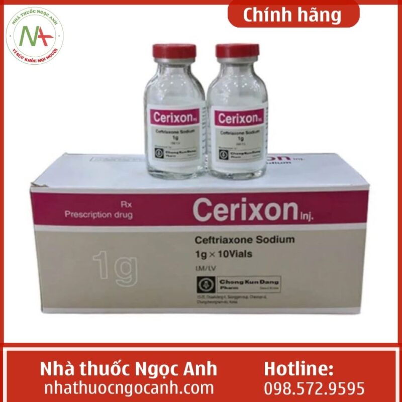 Thuốc tiêm Cerixon Inj 1g là thuốc gì, giá bao nhiêu, mua ở đâu