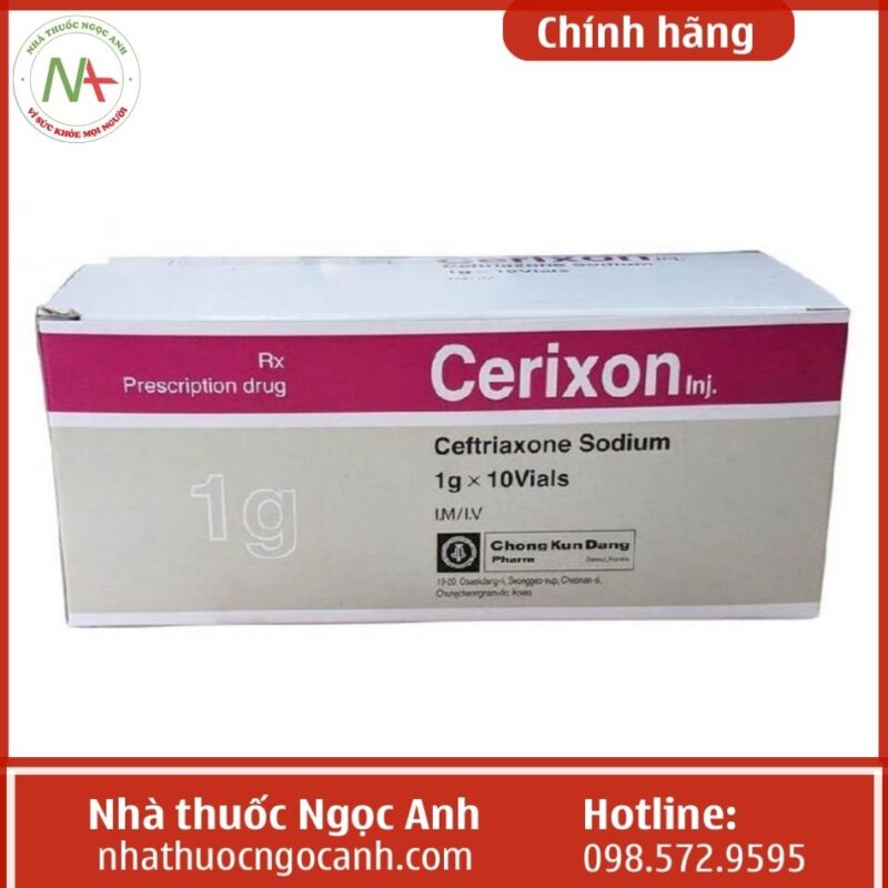 Thuốc tiêm Cerixon Inj 1g là thuốc gì, giá bao nhiêu, mua ở đâu