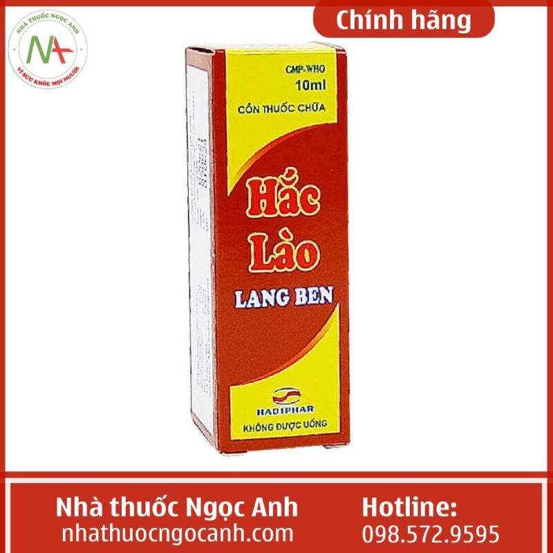 Cồn thuốc chữa Hắc Lào Lang Ben có tốt không, giá bao nhiêu, mua ở đâu?