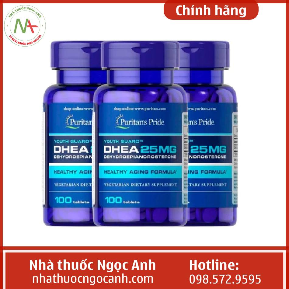 Thuốc DHEA 25mg Puritan’s Pride là thuốc gì? Mua ở đâu? Giá bao nhiêu?