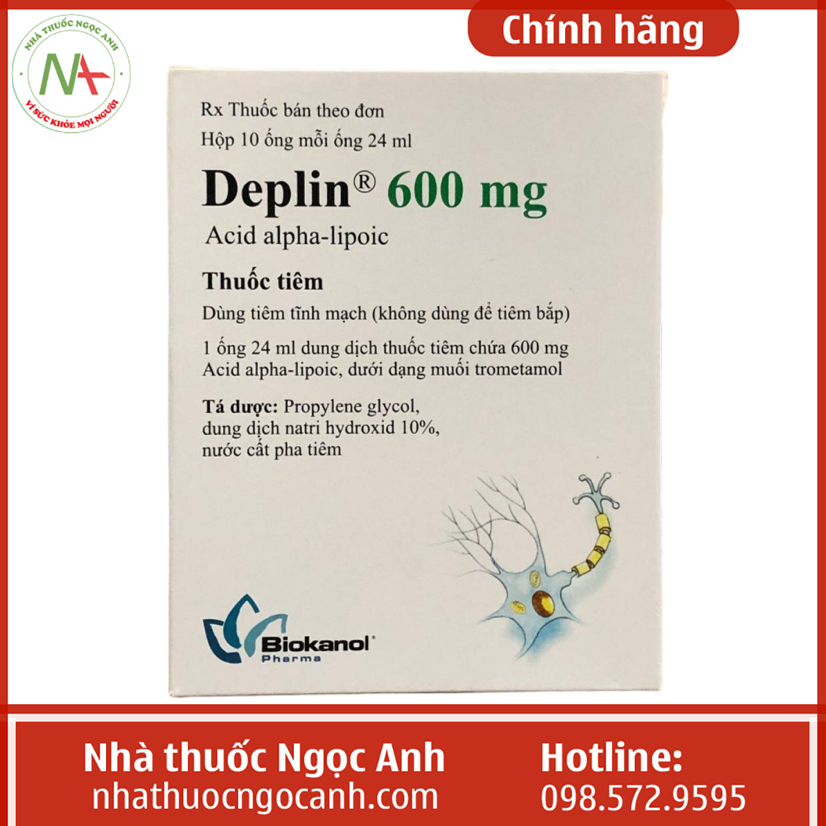 Thuốc Deplin 600mg có công dụng gì? Mua ở đâu? Giá bao nhiêu?