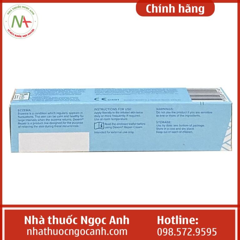 Kem bôi viêm da Dexem Eczema Repair Cream 30g bao nhiêu tiền, mua ở đâu?