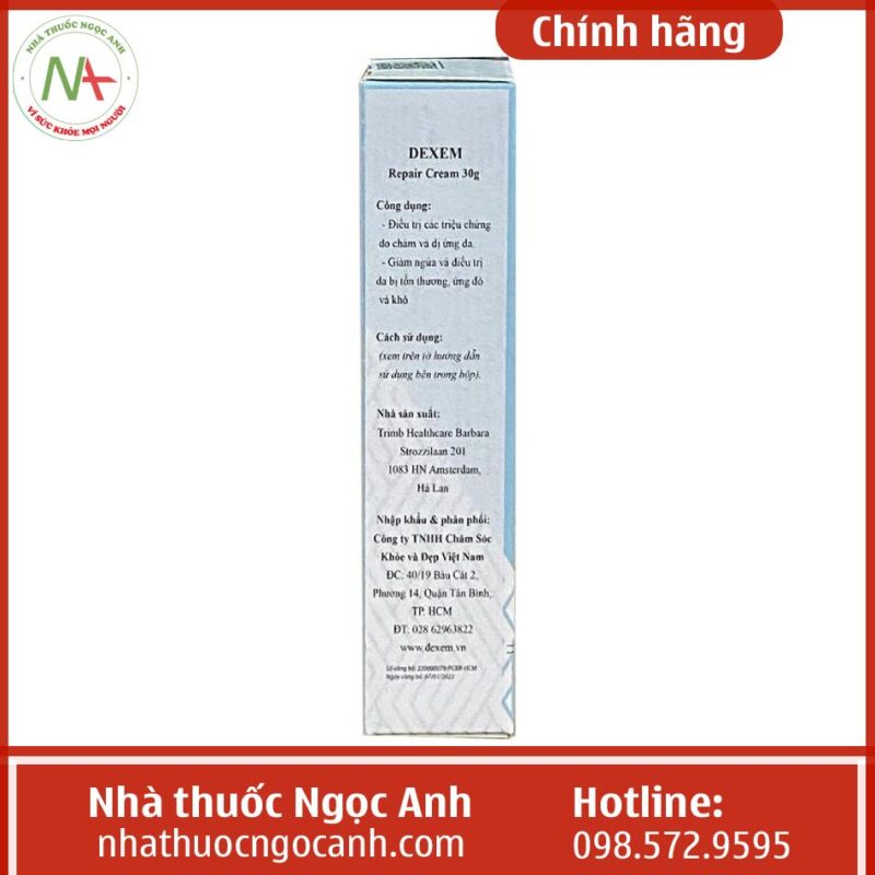 Kem bôi viêm da Dexem Eczema Repair Cream 30g bao nhiêu tiền, mua ở đâu?