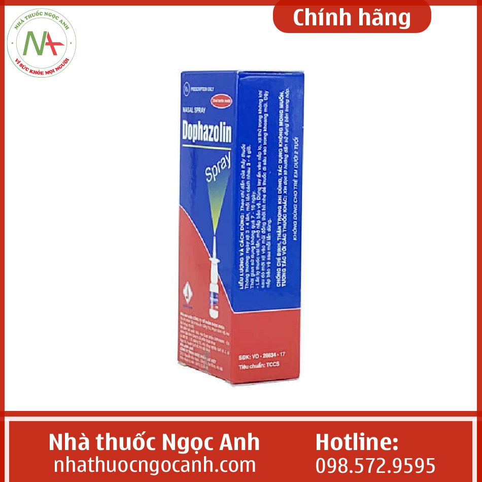 Thuốc xịt mũi Dophazolin Spray có tốt không? Giá bao nhiêu? Mua ở đâu?