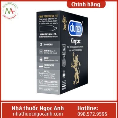 Bao cao su Durex Kingtex có tốt không, mua ở đâu, giá bao nhiêu?