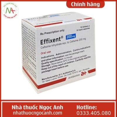 Thuốc Effixent 200mg có tác dụng gì? Giá bao nhiêu? Mua ở đâu