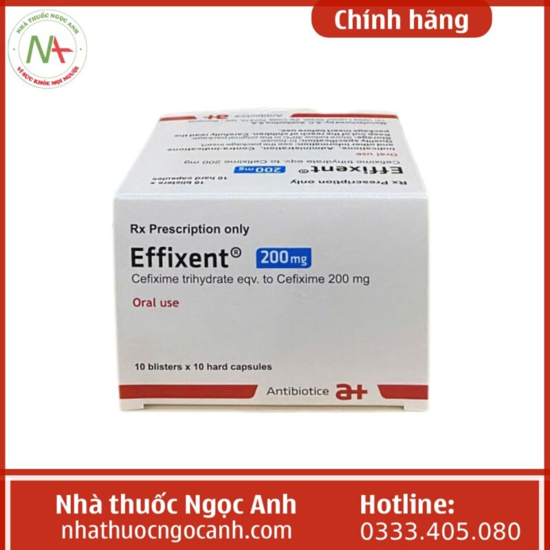 Thuốc Effixent 200mg có tác dụng gì? Giá bao nhiêu? Mua ở đâu