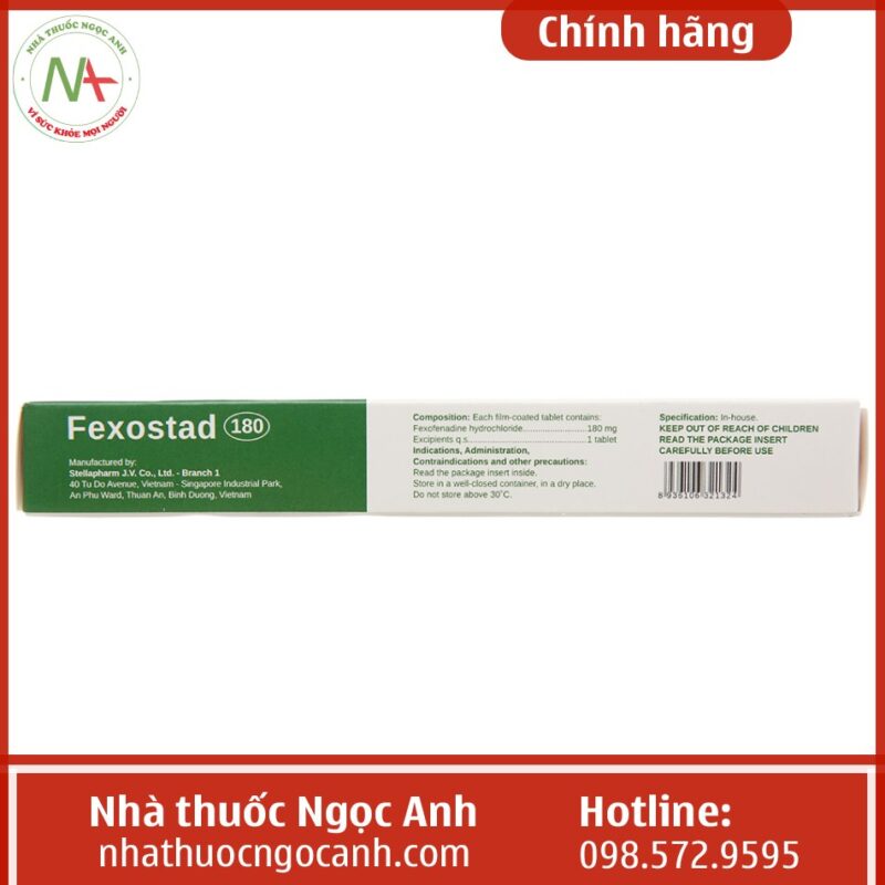 Thuốc Fexostad 180 Stella là thuốc gì, giá bao nhiêu, mua ở đâu?