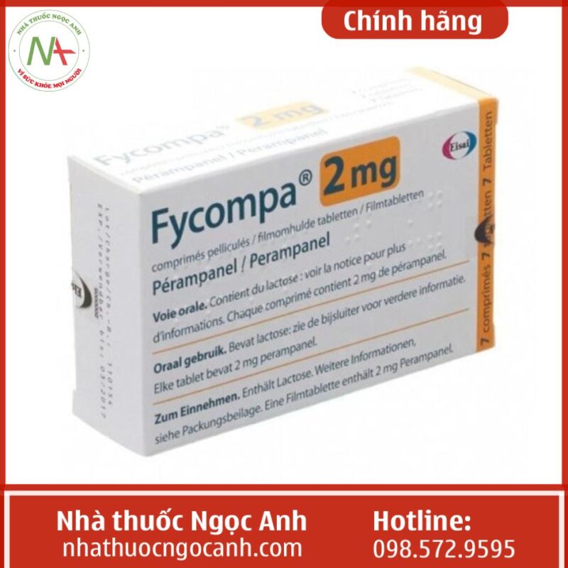 Thuốc Fycompa 2mg là thuốc gì, giá bao nhiêu, mua ở đâu, tác dụng gì