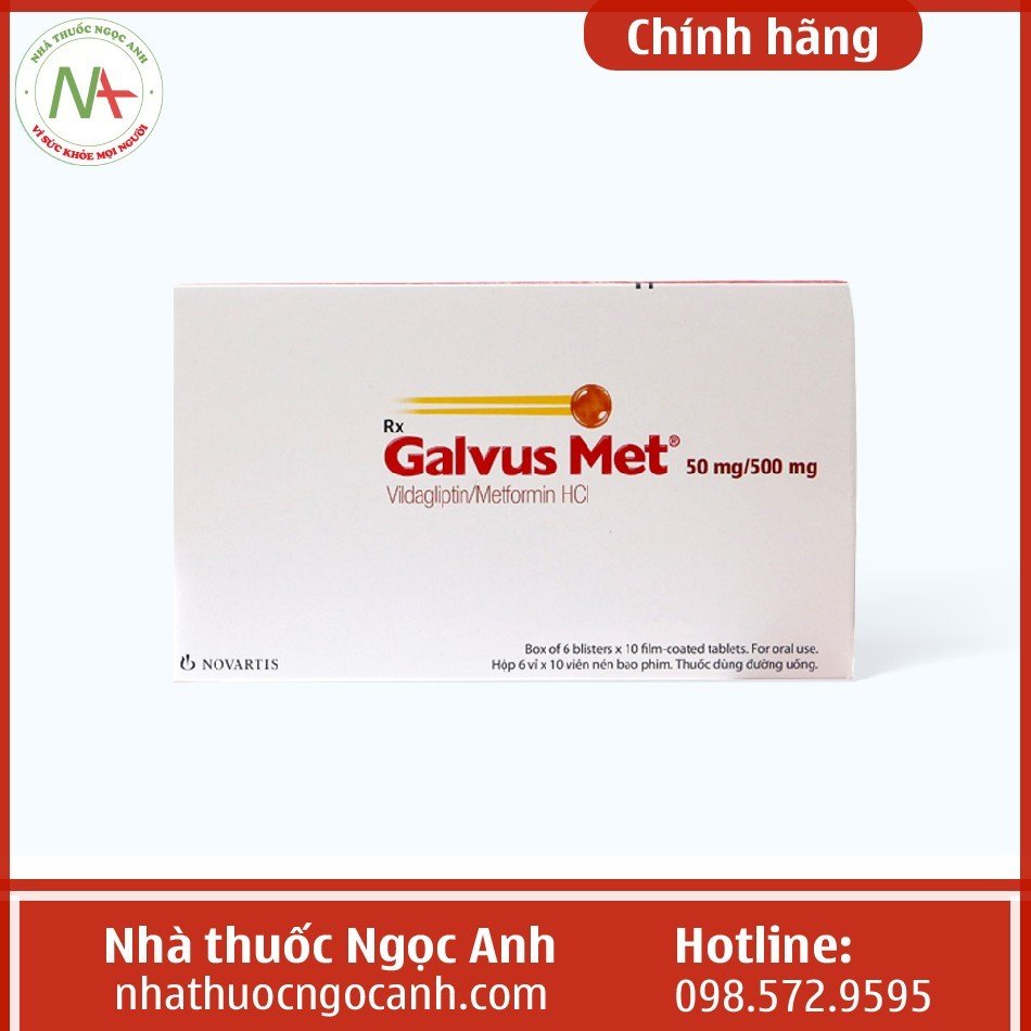 Thuốc Galvus Met 50mg/500mg giá bao nhiêu? Mua ở đâu uy tín?