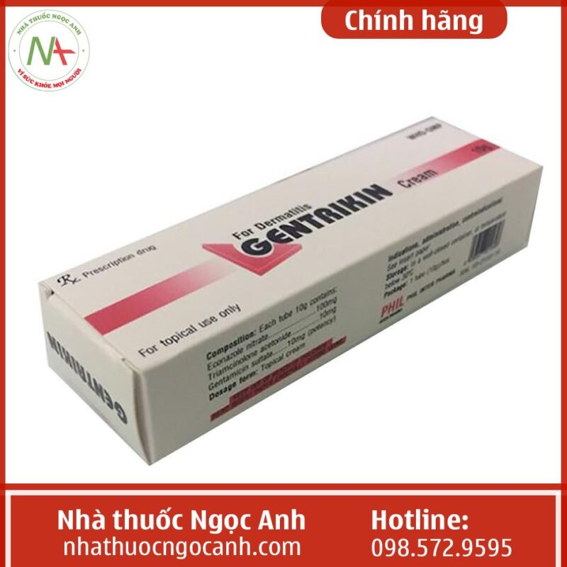 Thuốc bôi da Gentrikin Cream có tác dụng gì, giá bao nhiêu, mua ở đâu?