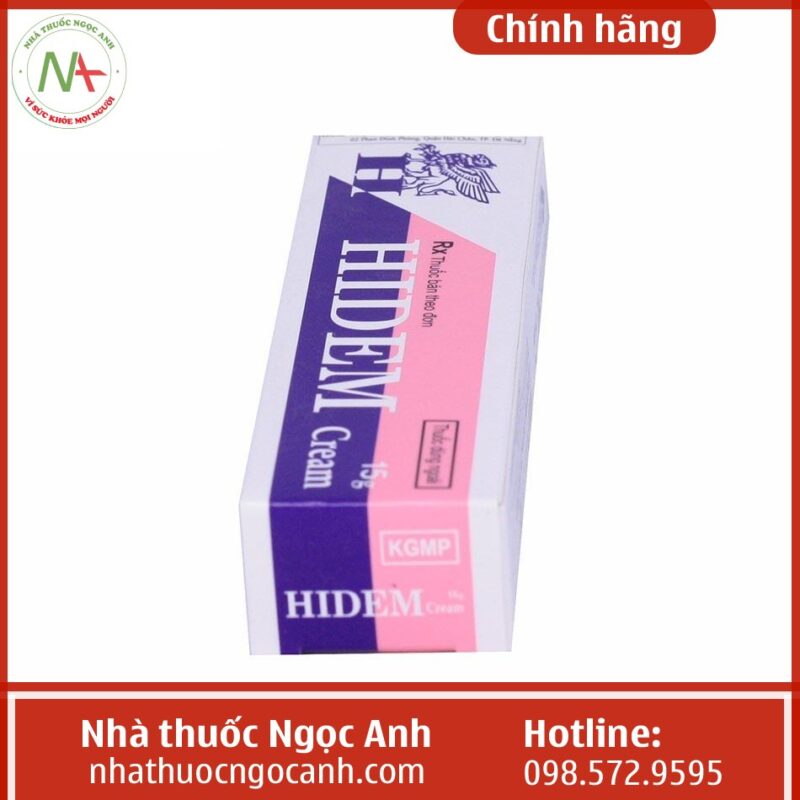 Thuốc bôi Hidem Cream 15g có tác dụng gì, giá bao nhiêu, mua ở đâu?