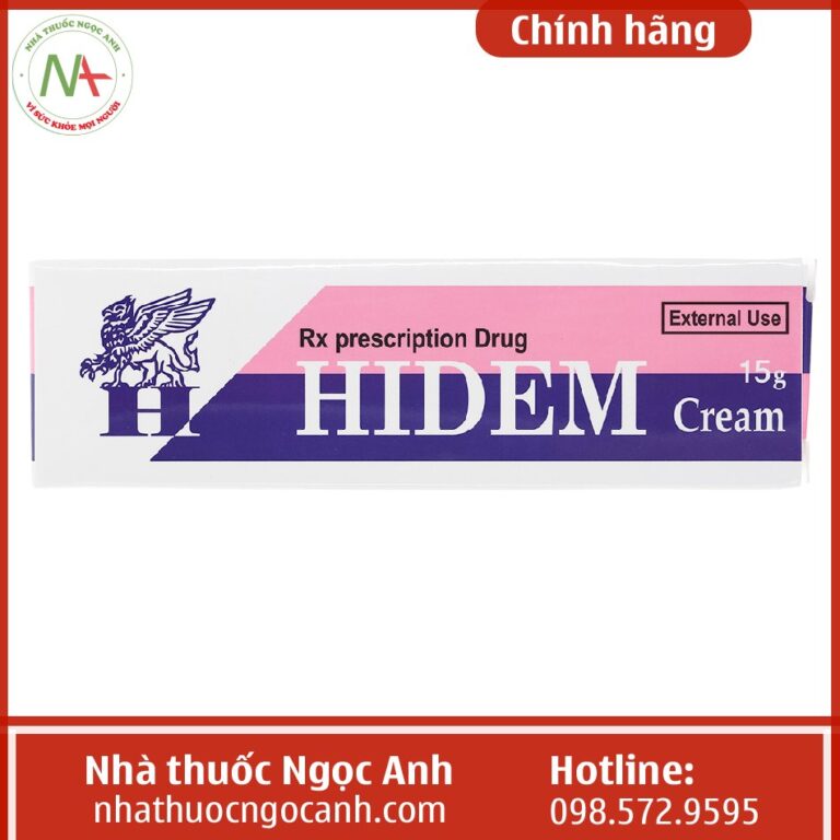 Thuốc bôi Hidem Cream 15g có tác dụng gì, giá bao nhiêu, mua ở đâu?