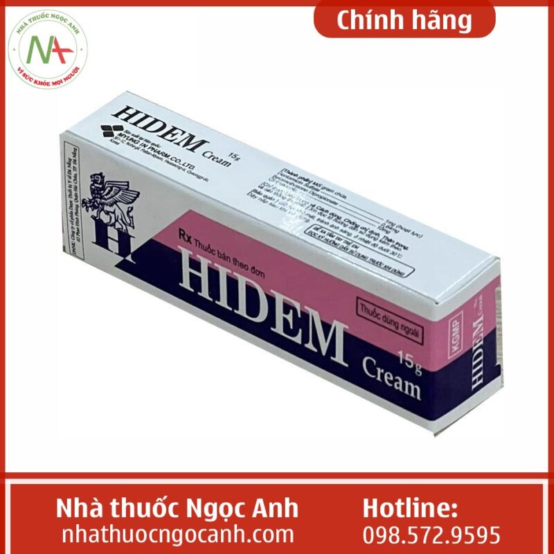 Thuốc bôi Hidem Cream 15g có tác dụng gì, giá bao nhiêu, mua ở đâu?