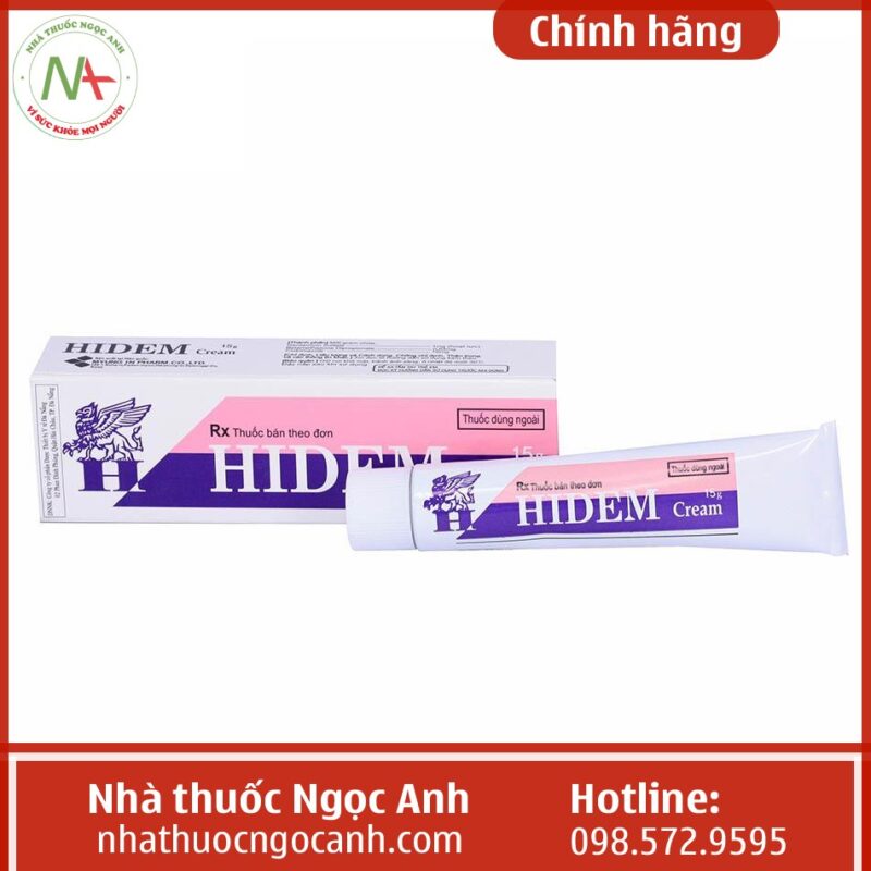 Thuốc bôi Hidem Cream 15g có tác dụng gì, giá bao nhiêu, mua ở đâu?