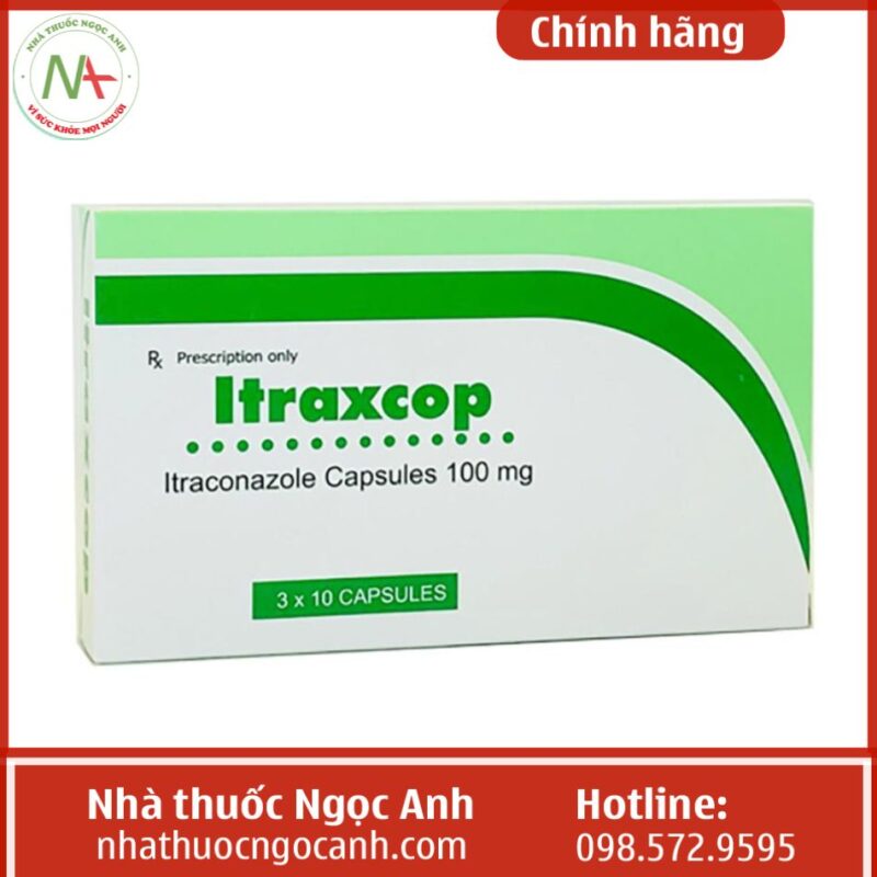 Thuốc Itraxcop 100mg là thuốc gì, giá bao nhiêu, mua ở đâu, tác dụng gì