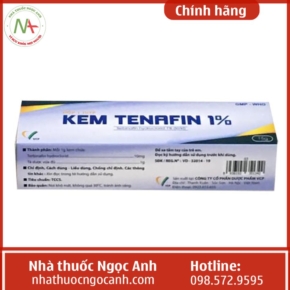 Thuốc Tenafin 1% VPC là thuốc gì, giá bao nhiêu, mua ở đâu, tác dụng gì