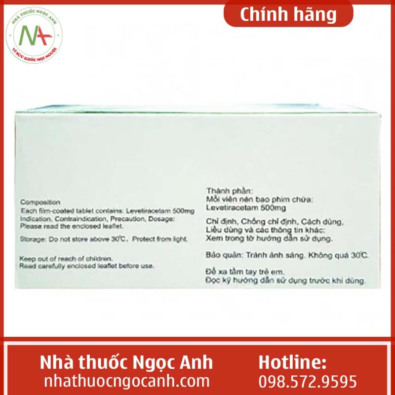 Thuốc Leracet 500mg film-coated tablets giá bao nhiêu, mua ở đâu