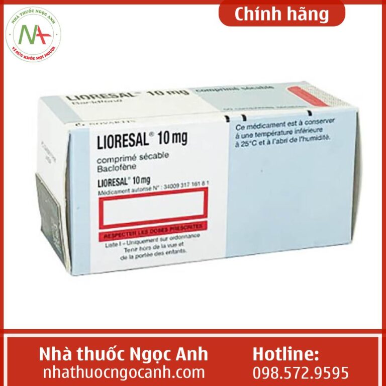Thuốc Lioresal 10mg là thuốc gì, tác dụng gì, giá bao nhiêu, mua ở đâu?