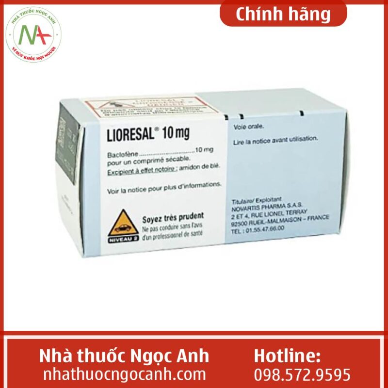 Thuốc Lioresal 10mg là thuốc gì, tác dụng gì, giá bao nhiêu, mua ở đâu?
