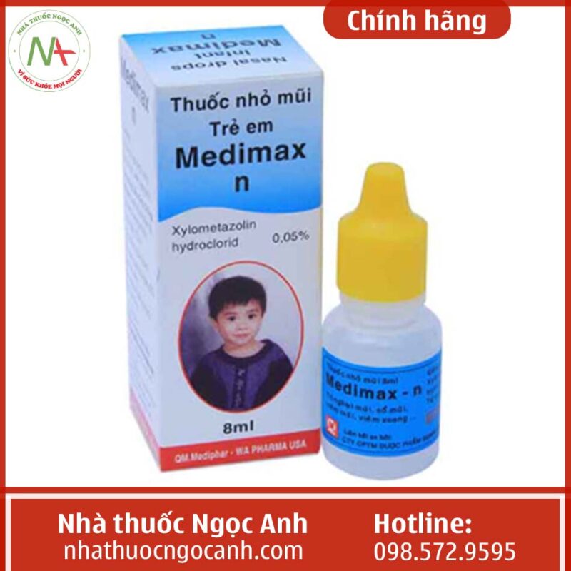 Thuốc nhỏ mũi trẻ em Medimax-n 8ml có giá bao nhiêu, mua ở đâu