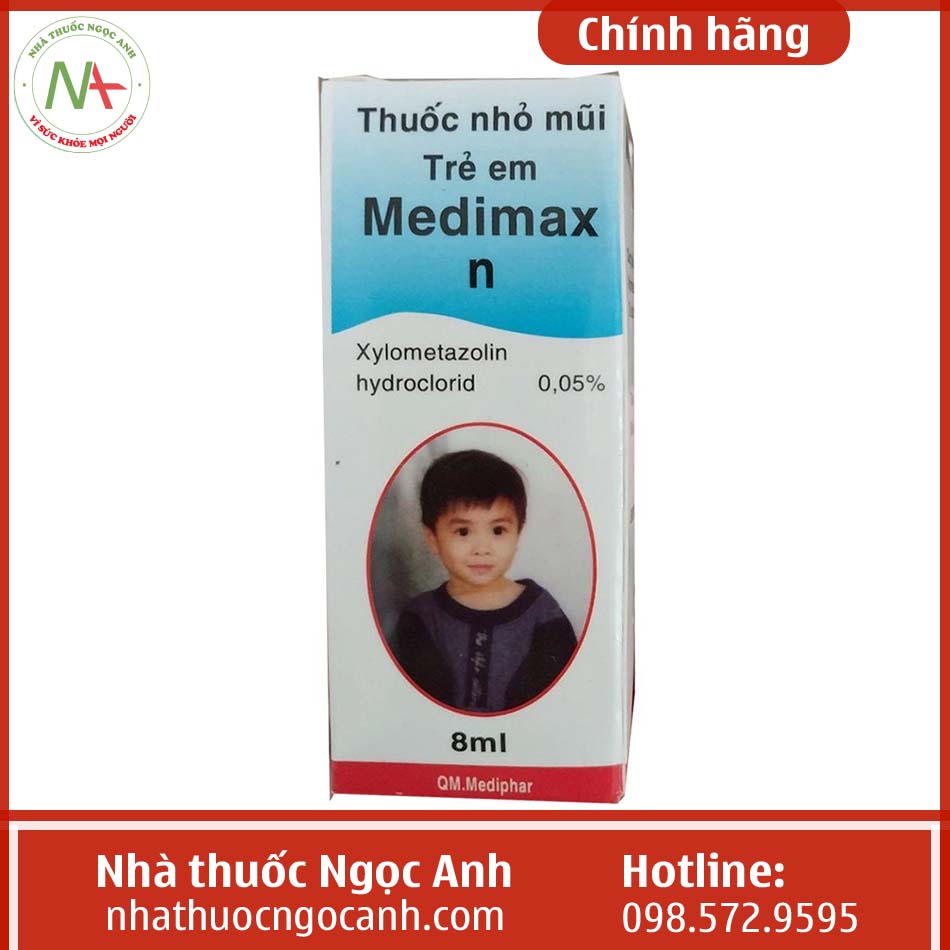 Thuốc nhỏ mũi trẻ em Medimax-n 8ml có giá bao nhiêu, mua ở đâu