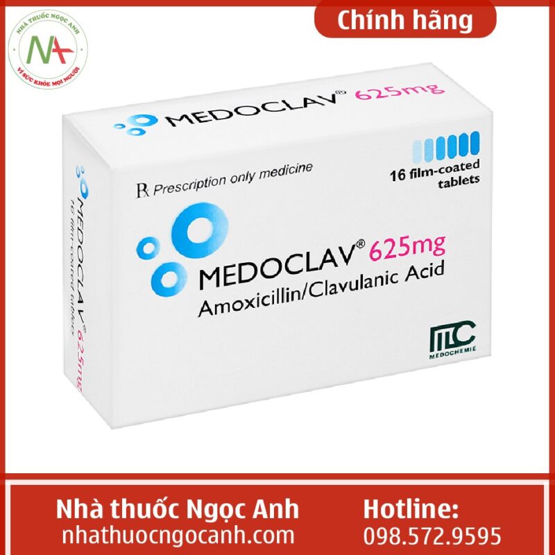 Thuốc Medoclav tablets 625mg có tác dụng gì, giá bao nhiêu?