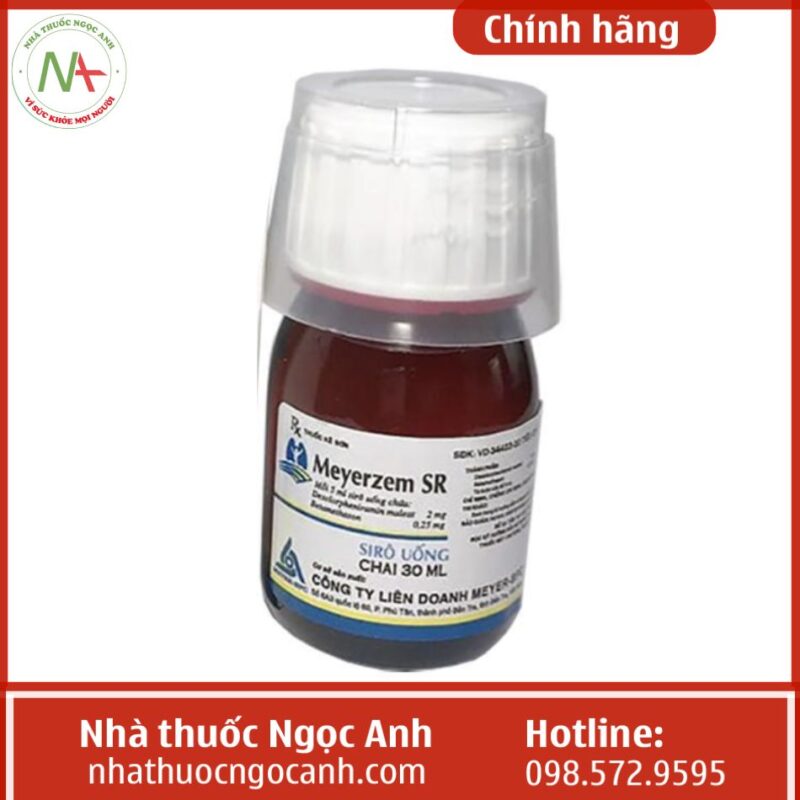 Siro Meyerzem SR là thuốc gì, giá bao nhiêu, mua ở đâu, tác dụng gì