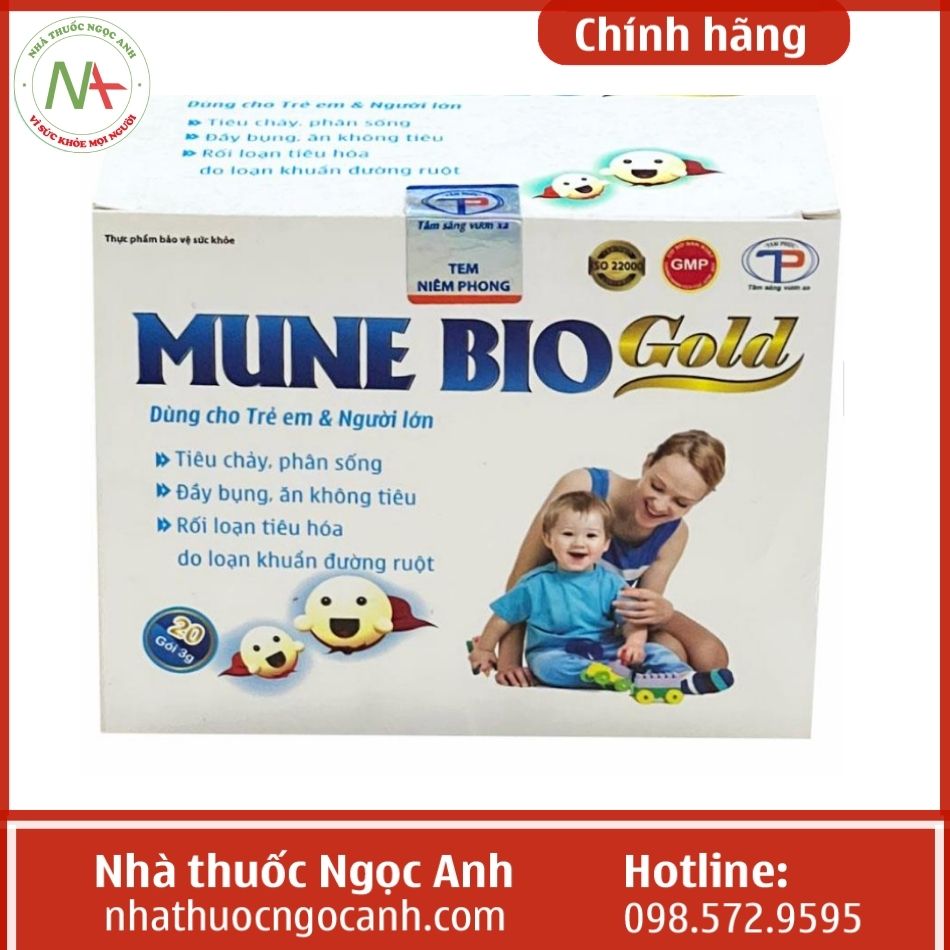 Thuốc Mune Bio Gold là thuốc gì, giá bao nhiêu, mua ở đâu, cách dùng