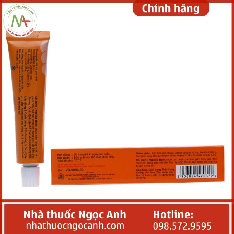 Thuốc Neotica Balm có tác dụng gì, giá bao nhiêu, mua ở đâu?