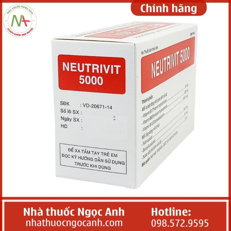 Thuốc Neutrivit 5000 thuốc biệt dược giá bao nhiêu, là thuốc gì, mua ở đâu?