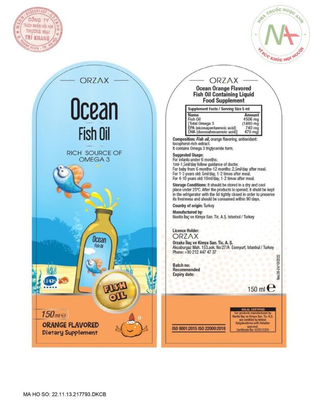 Ocean Fish Oil có tác dụng gì? Giá bao nhiêu? Mua ở đâu?