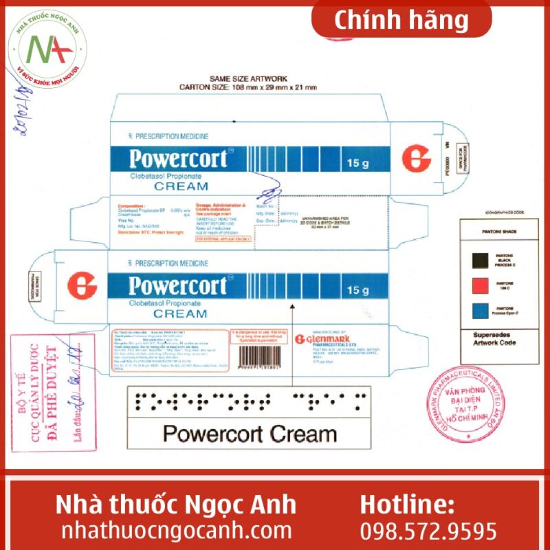 Thuốc bôi Powercort 15g có tác dụng gì, mua ở đâu, giá bao nhiêu?