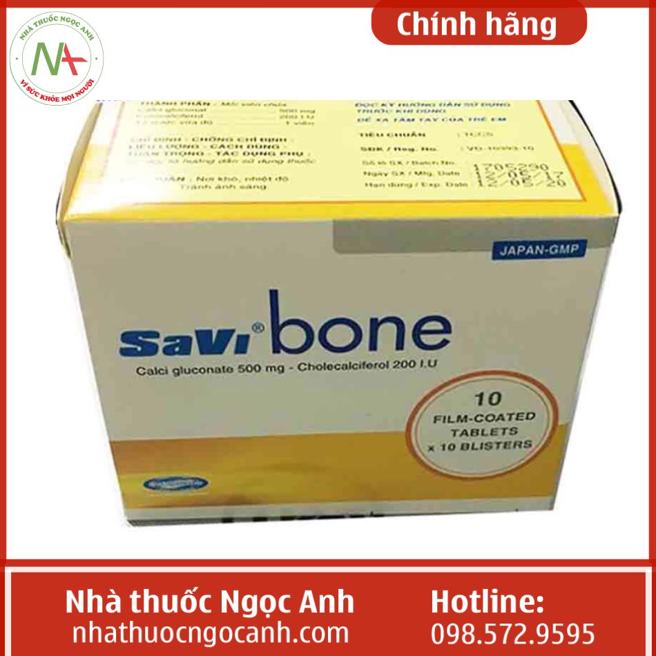 Thuốc Savibone là thuốc gì, giá bao nhiêu, mua ở đâu, tác dụng gì
