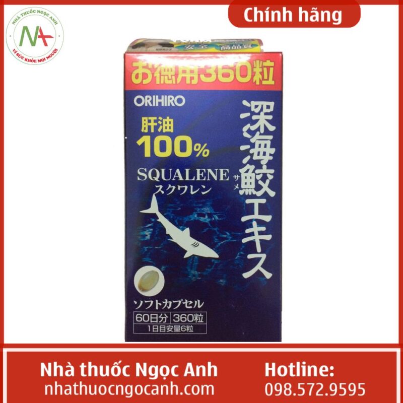 Sụn vi cá mập Squalene Orihiro có tốt không, review, mua ở đâu, giá bao ...