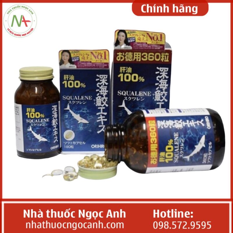 Sụn vi cá mập Squalene Orihiro có tốt không, review, mua ở đâu, giá bao ...