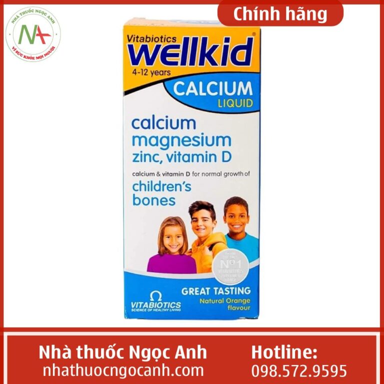 Thuốc Vitabiotics Wellkid Calcium Liquid giá bao nhiêu, mua ở đâu?