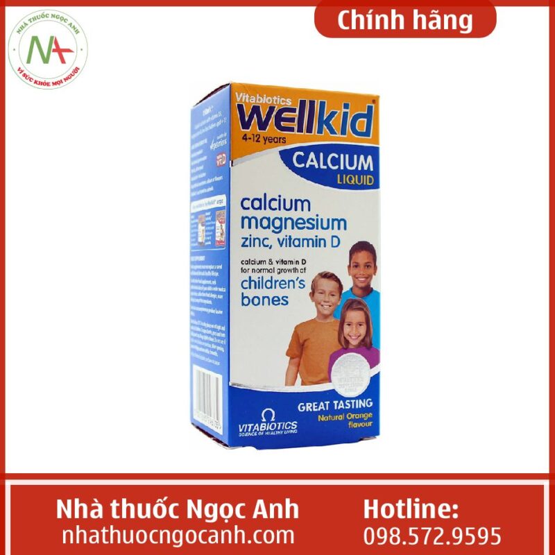 Thuốc Vitabiotics Wellkid Calcium Liquid giá bao nhiêu, mua ở đâu?