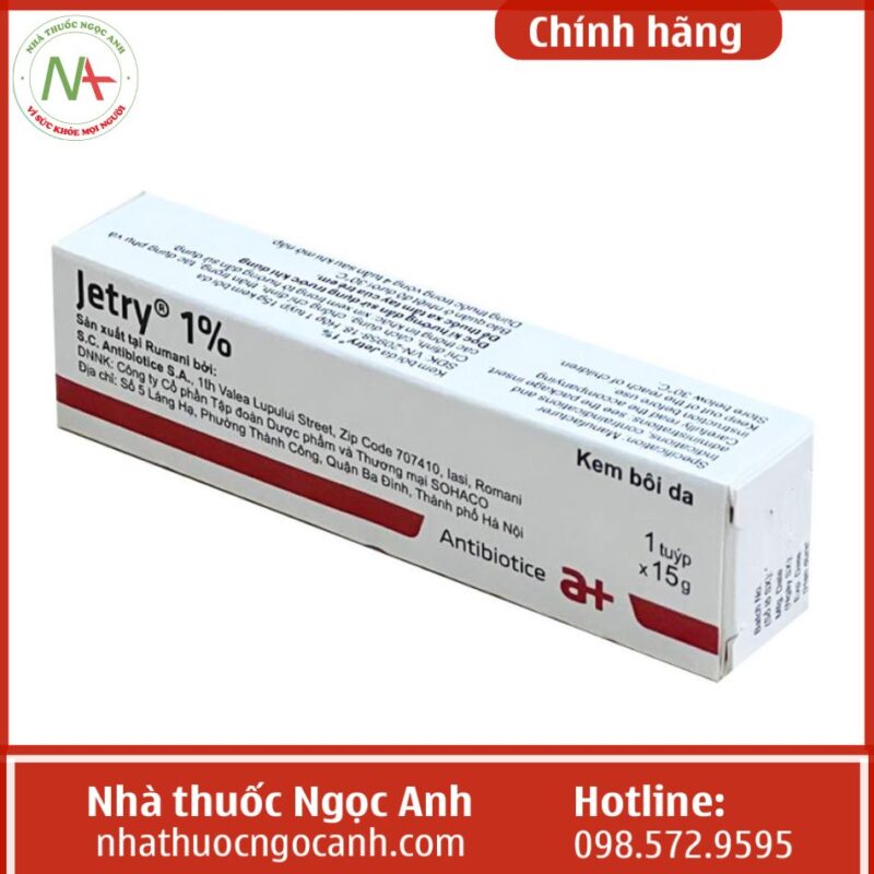 Thuốc Jetry 1% là thuốc gì, giá bao nhiêu, mua ở đâu, có công dụng gì