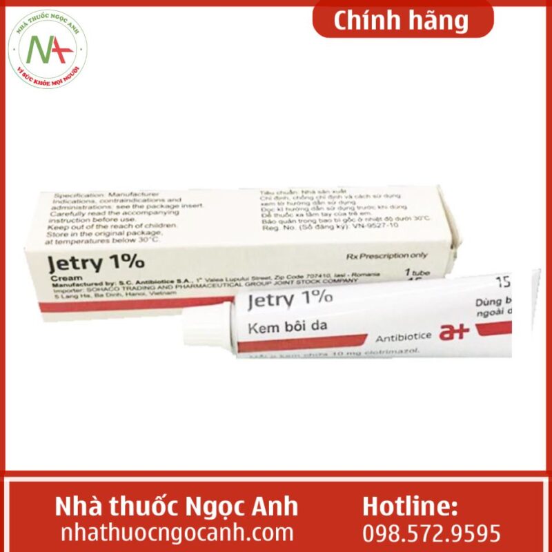 Thuốc Jetry 1% là thuốc gì, giá bao nhiêu, mua ở đâu, có công dụng gì