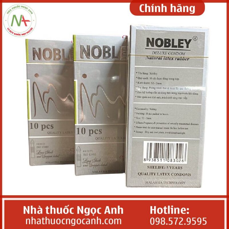 Bao cao su Nobley có tốt không, Giá bao nhiêu, Mua ở đâu?