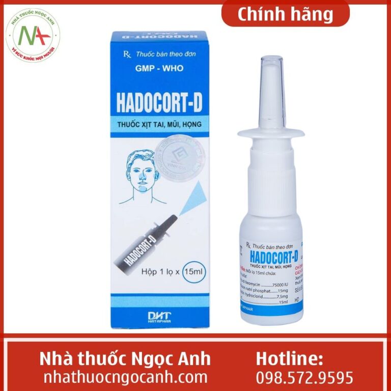 Thuốc Hadocort-D là gì, có tác dụng gì, giá bao nhiêu, mua ở đâu