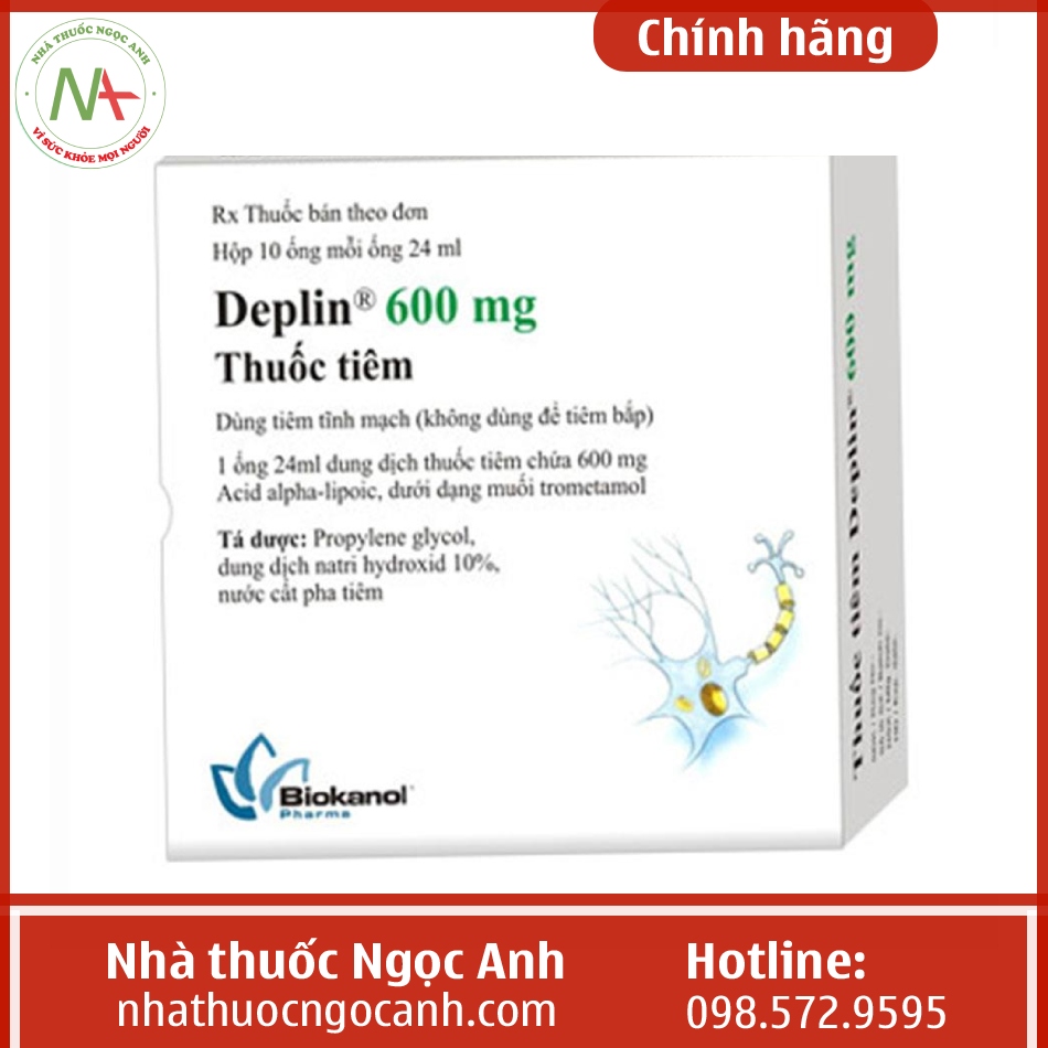 Thuốc Deplin 600mg có tác dụng gì? Mua ở đâu? Giá bao nhiêu?