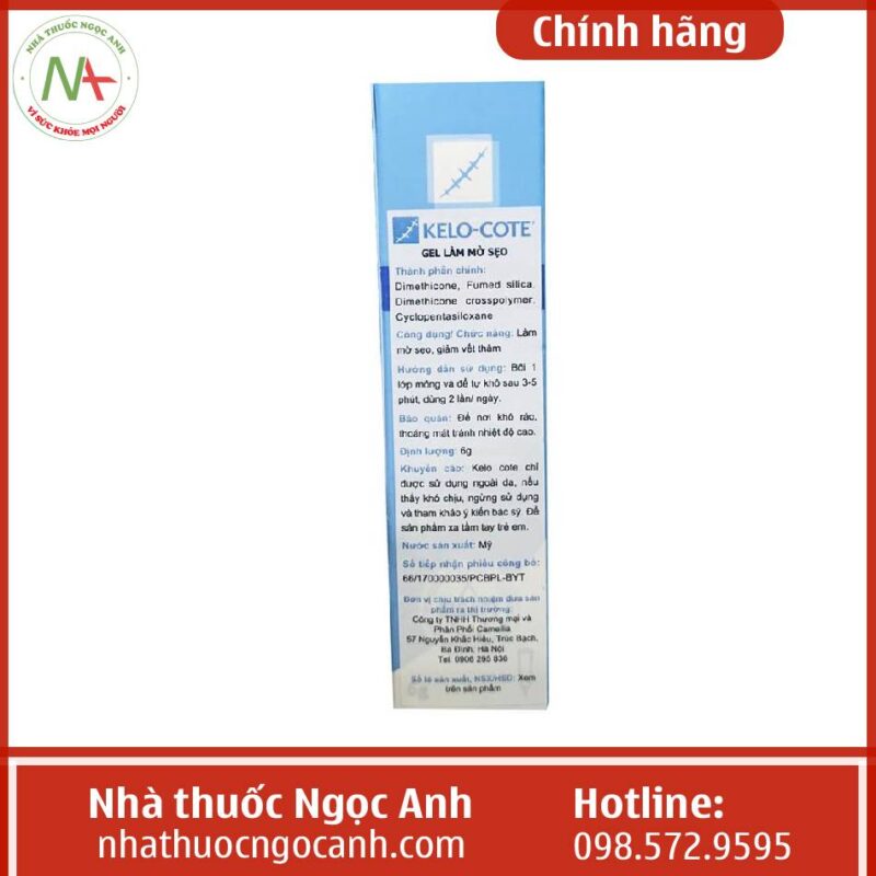 Thuốc trị sẹo Kelo Cote 6g có tốt không? Giá bao nhiêu? Mua ở đâu?