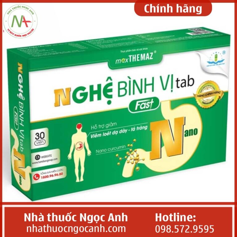 Thuốc Nghệ Bình Vị Tab Fast Nano giá bao nhiêu? Mua ở đâu